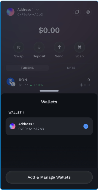 Primeros pasos en Ronin Wallet Móvil – Ronin