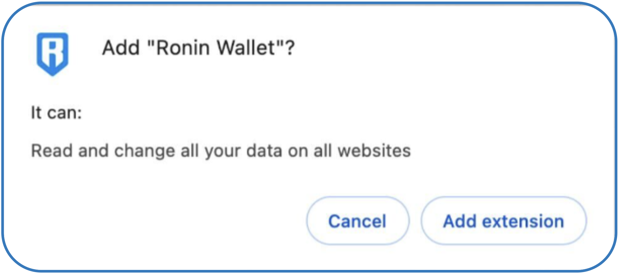 ¿Por qué Ronin pide autorización para modificar datos en todos los ...