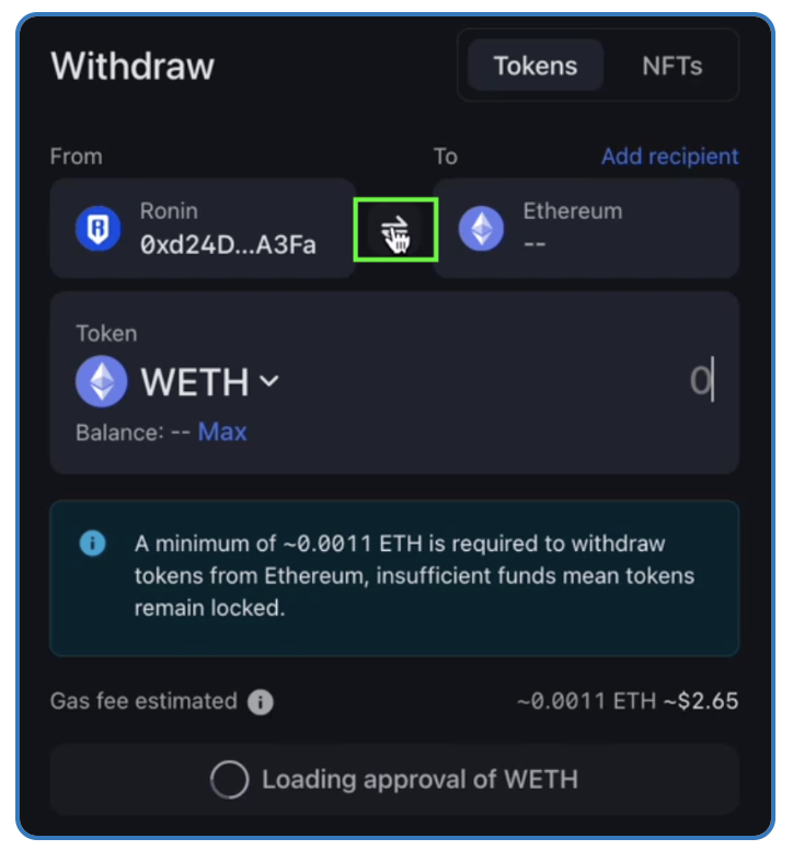 How to Withdraw from your Ronin wallet – Ronin