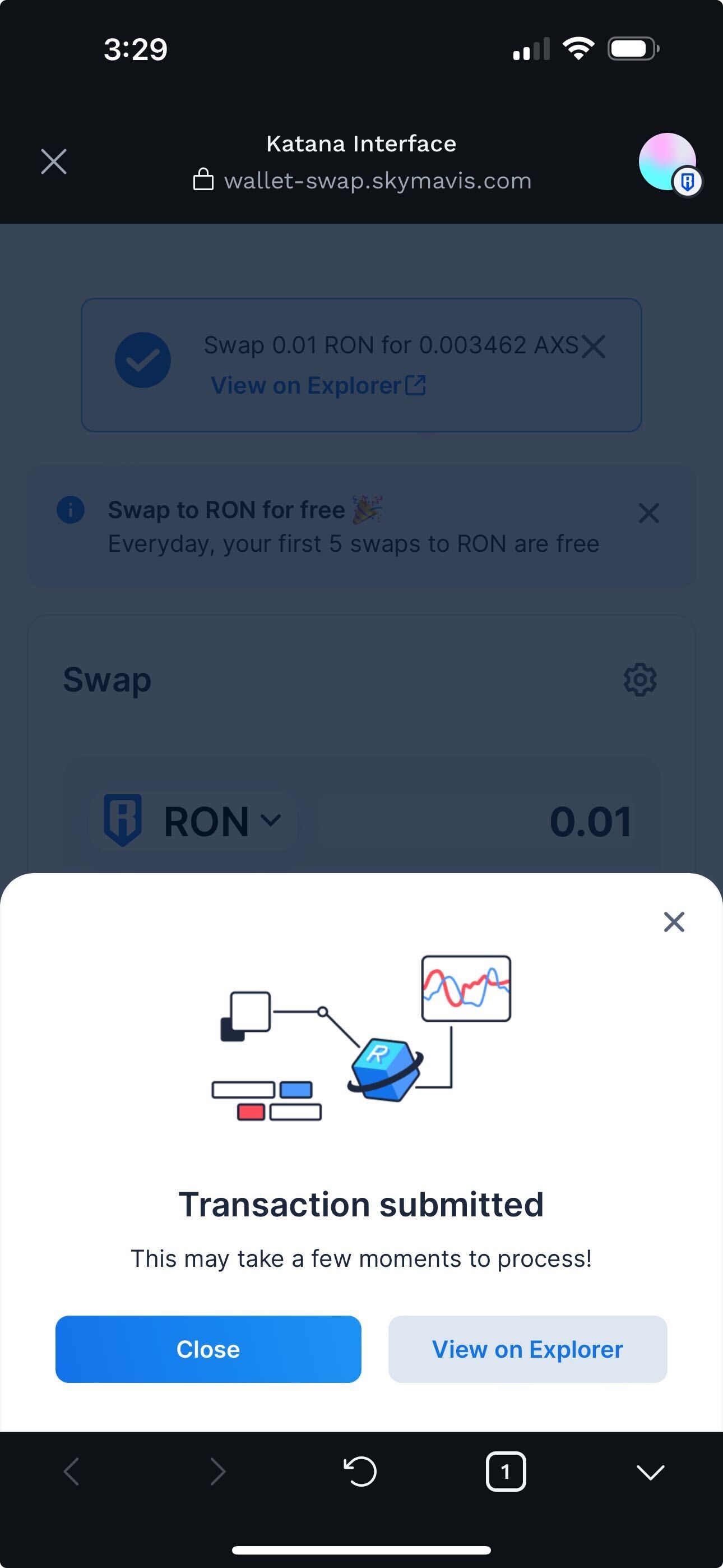 How to swap tokens in Katana – Ronin