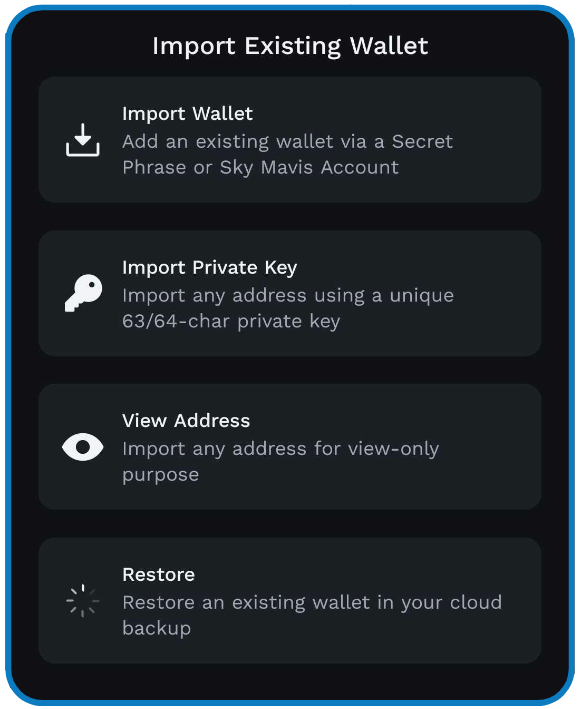 Getting Started on Ronin Mobile Wallet – Ronin