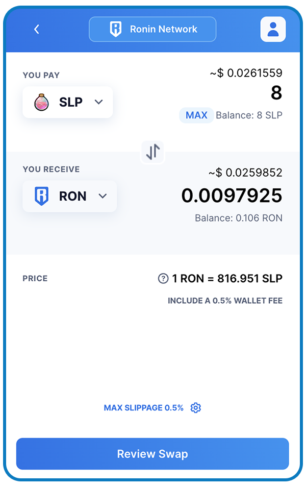 How to Swap Tokens in Katana – Ronin