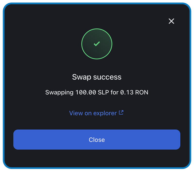 Como fazer Swap de tokens em Katana – Ronin