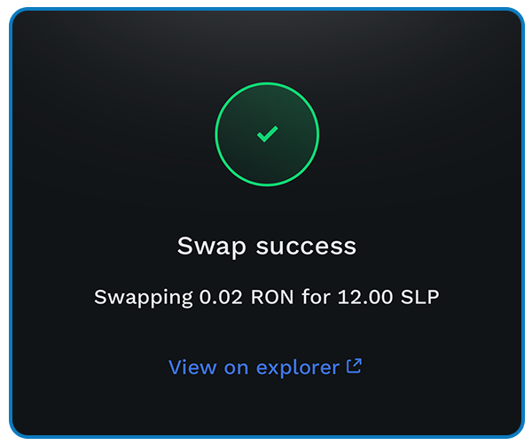 Como fazer Swap de tokens em Katana – Ronin