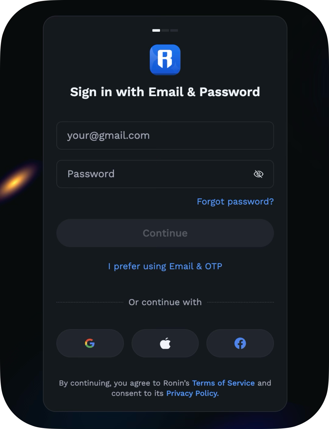 Ronin Wallet - Keyless Wallet Setup Guide [Passwordless Flow] – Ronin