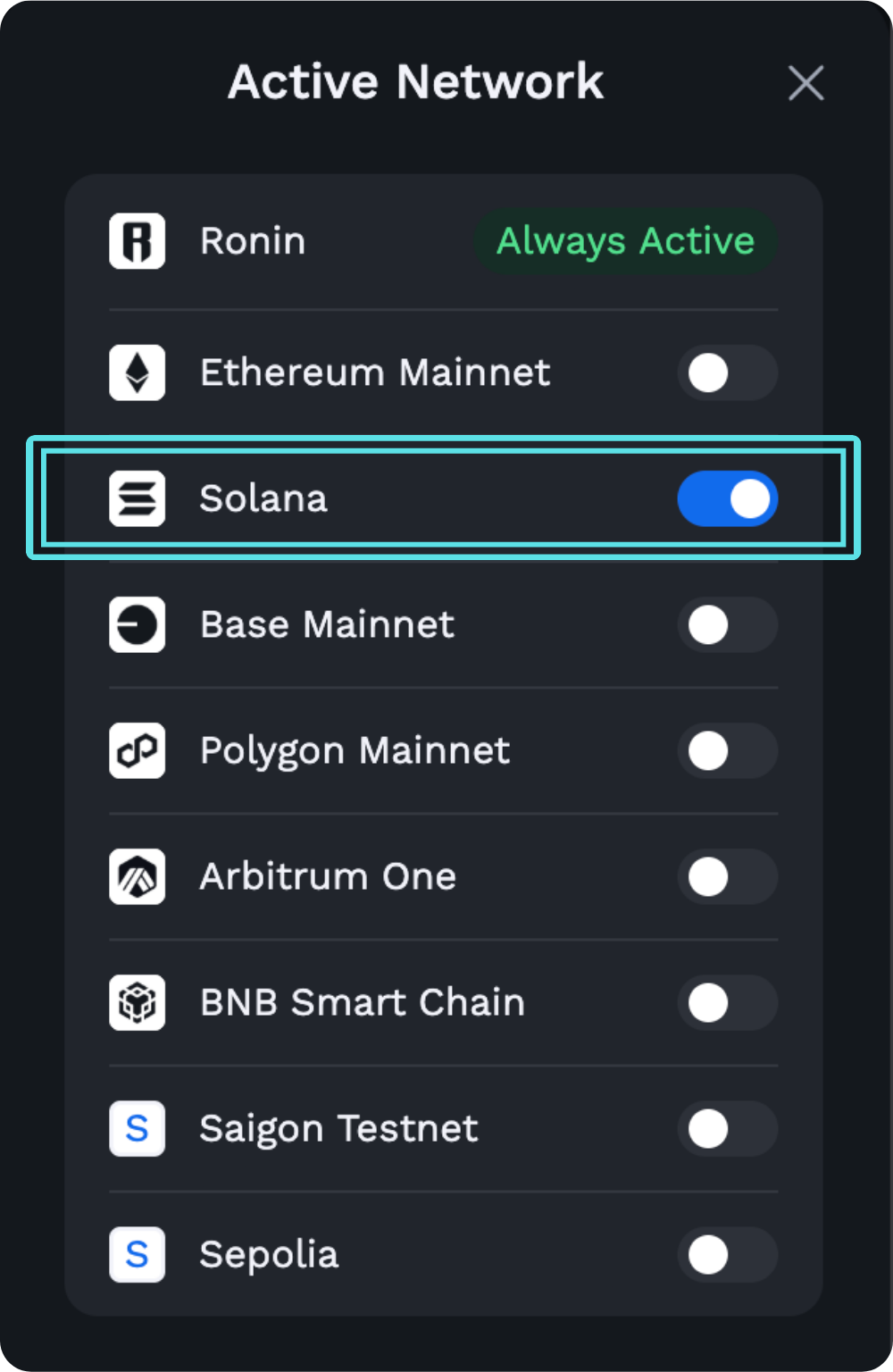 Using Solana Network on Ronin Wallet – Ronin